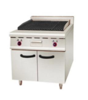 Electric Volcanic Stone Lava Rock Grill with Cabinet, W700 x D700 x H9 ...