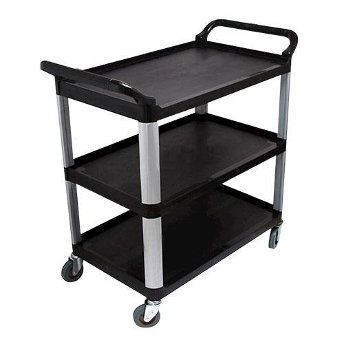 3-Tier Small Black Plastic Trolley – Eco Prima Home and Commercial ...