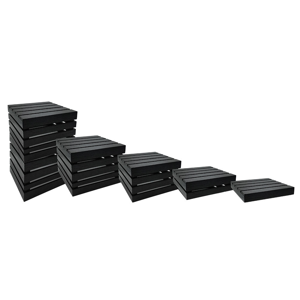 Black Wood Crates – Eco Prima Home and Commercial Kitchen Supply