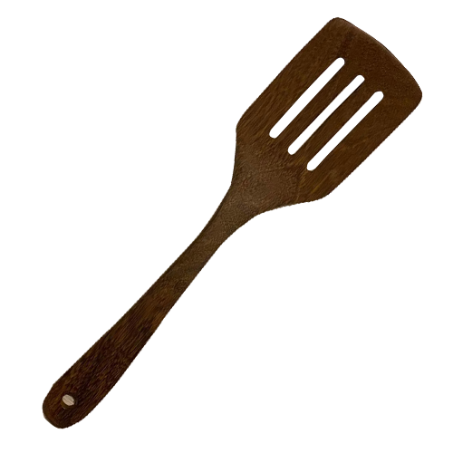 12" Slotted Wood Spatula – Eco Prima Home and Commercial Kitchen Supply